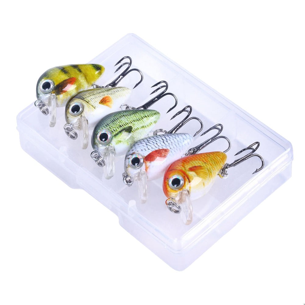 Fishing Lures Crankbaits 1.5g Weight 3D Eyes Catfish Faster Fishhook ...
