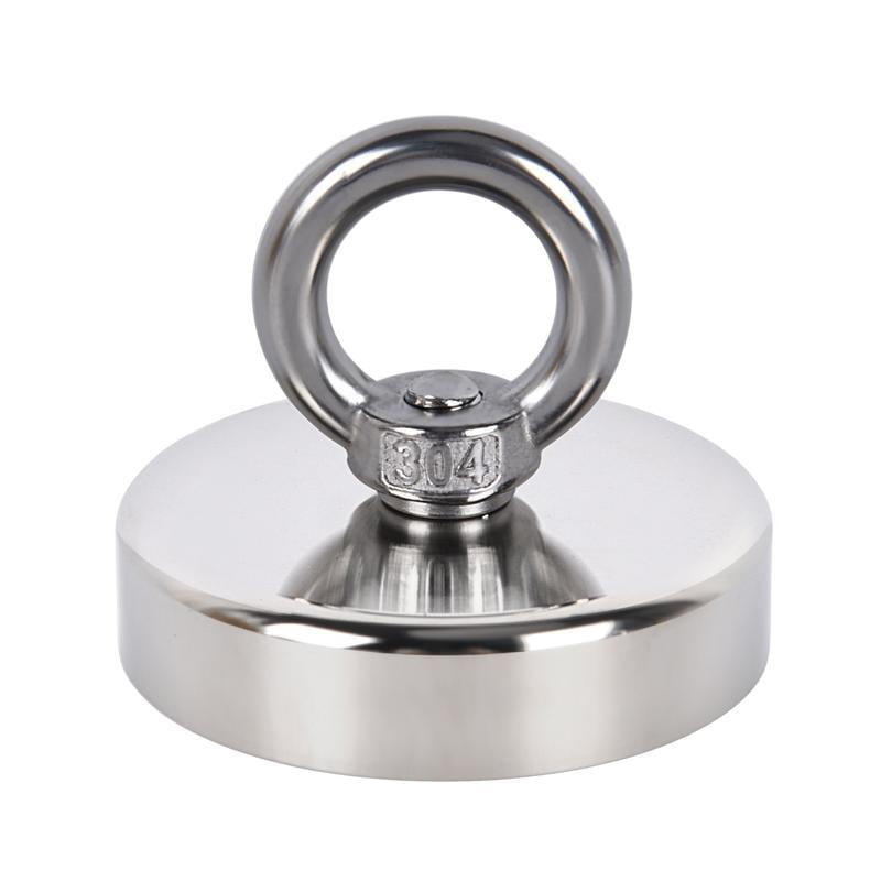 Fishing Magnet, 280 LBS Pulling Force Heavy Duty Rare Earth Magnet, for ...