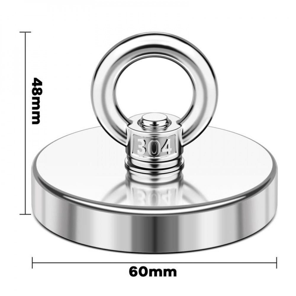 Fishing Magnet,350lbs Strong Magnet Fishing, Magnetic Fishing Magnets ...