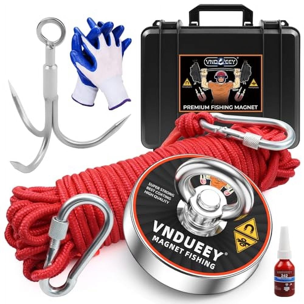 Fishing Magnet Kit with Rope, Fishing Magnets 700 LBS Pulling, Heavy ...