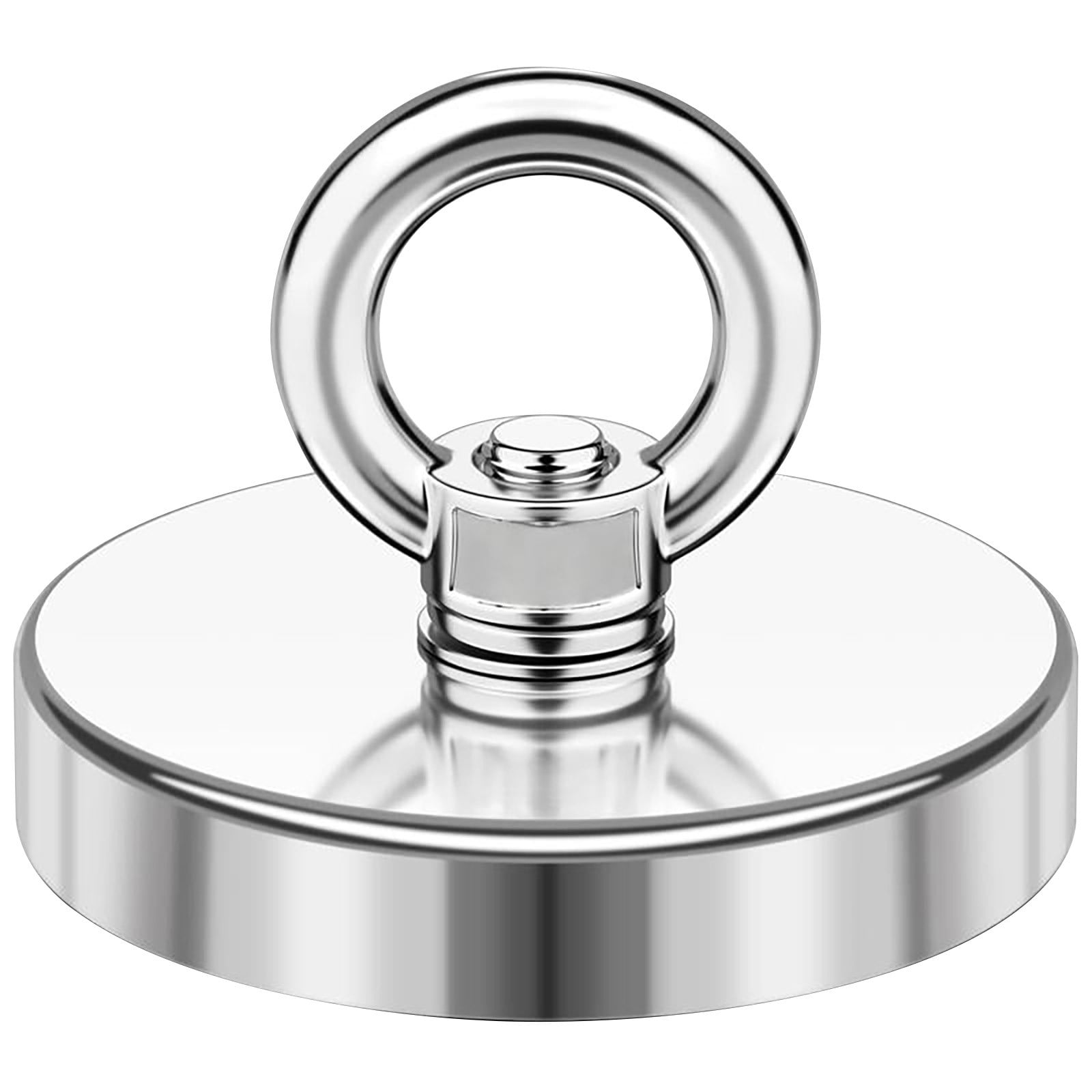 Fishing Magnet (Rare Earth Retrieval Tool), 164Kg Pull Force Retrieves Submerged Metal, Strong ...