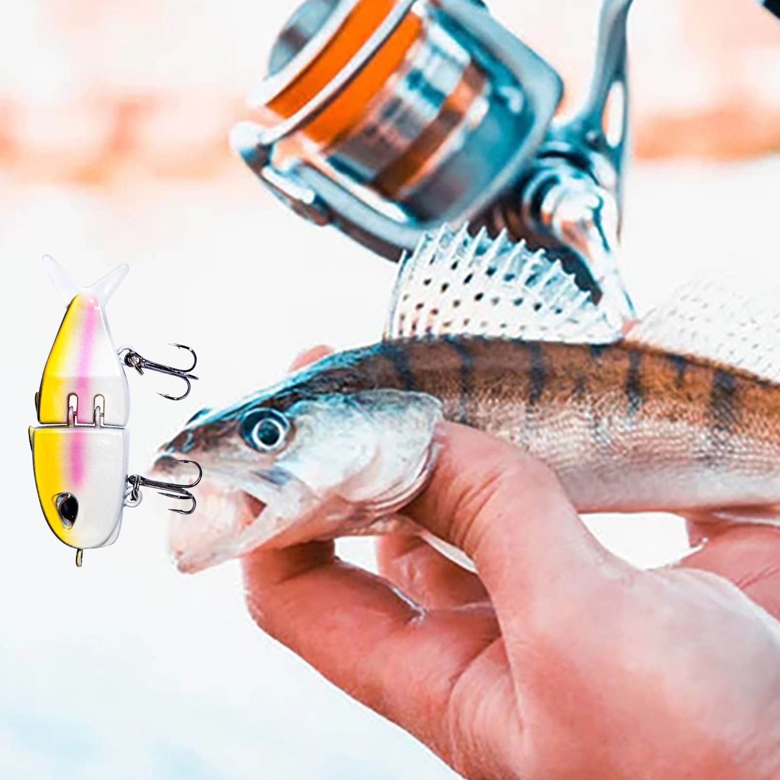 Fishing Mini Glide Swimbait Wobbler for Angling Experience Soft Rubber ...