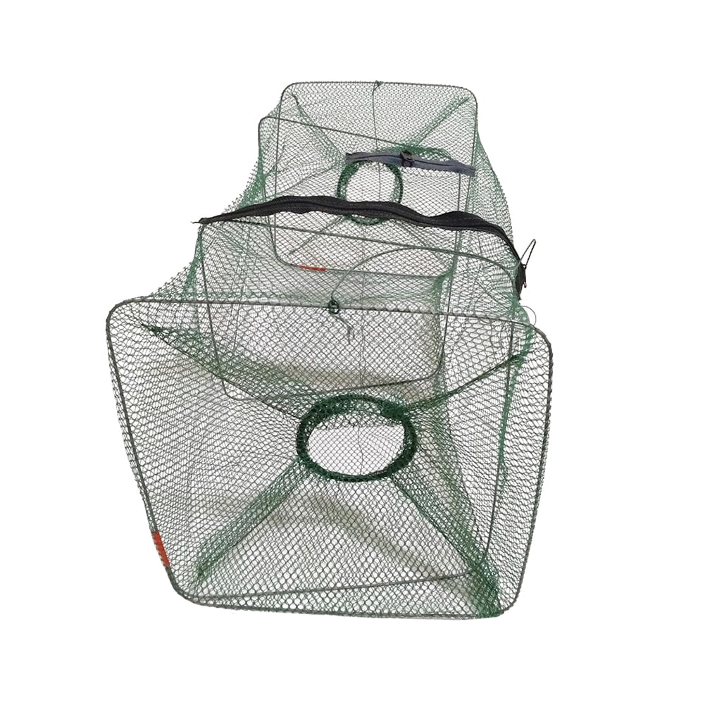 Fishing Net, 21x45cm Folding Portable Crab Fishing Dip Cast Net Cage ...