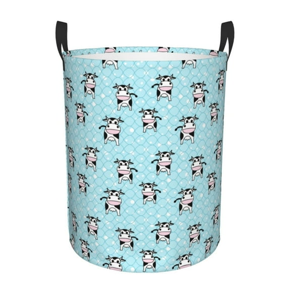 Fishing Net Cartoon Cute Funny Cow Laundry Basket, Laundry Hamper ...