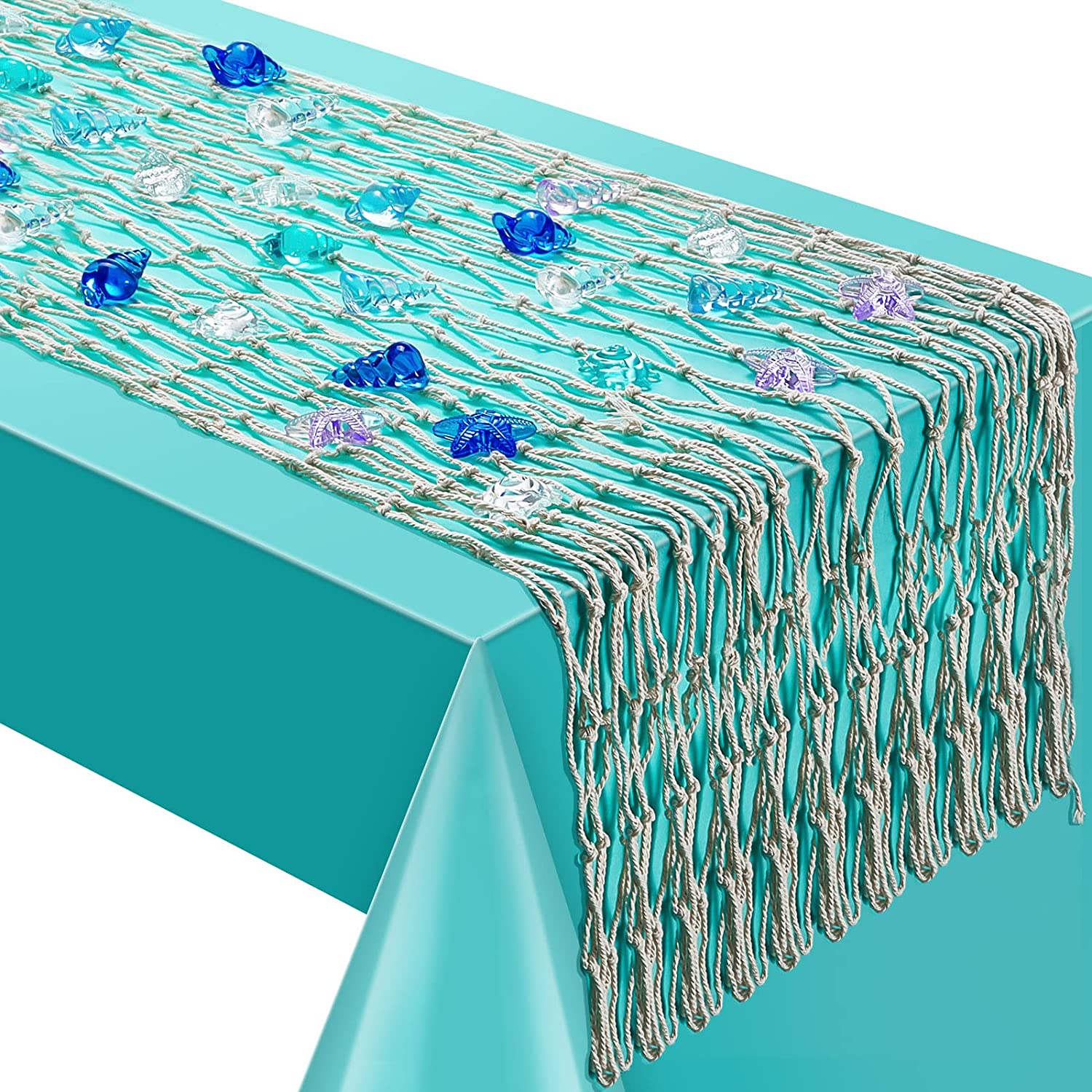 Fishing Net Decor Table Runner Wall Hanging Fishnet for Party ...