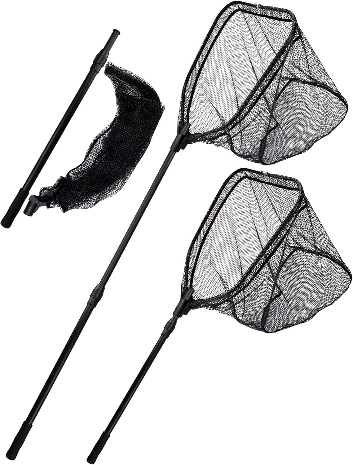 Fishing Net Extra Large Fishing Net with Handle Rubber Landing Net ...