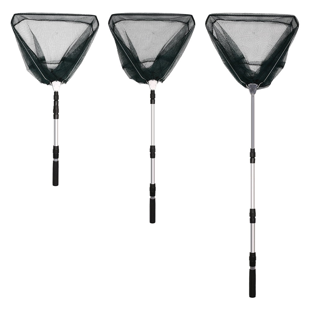 Fishing Net Fish Landing Nets Collapsible Telescopic Sturdy Pole Handle ...