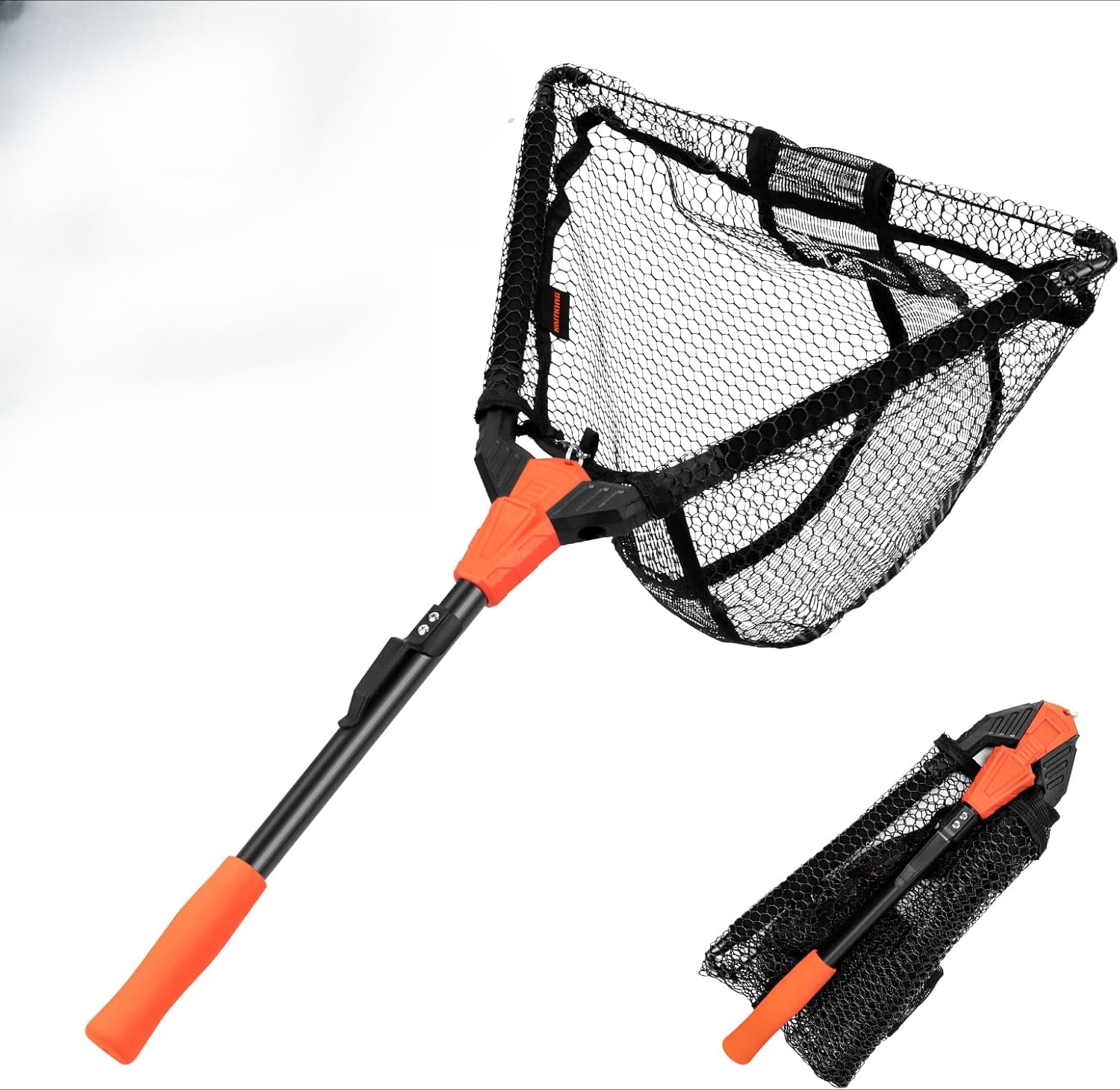 Fishing Net, Foldable & Lightweight Landing Net with Built in Length ...