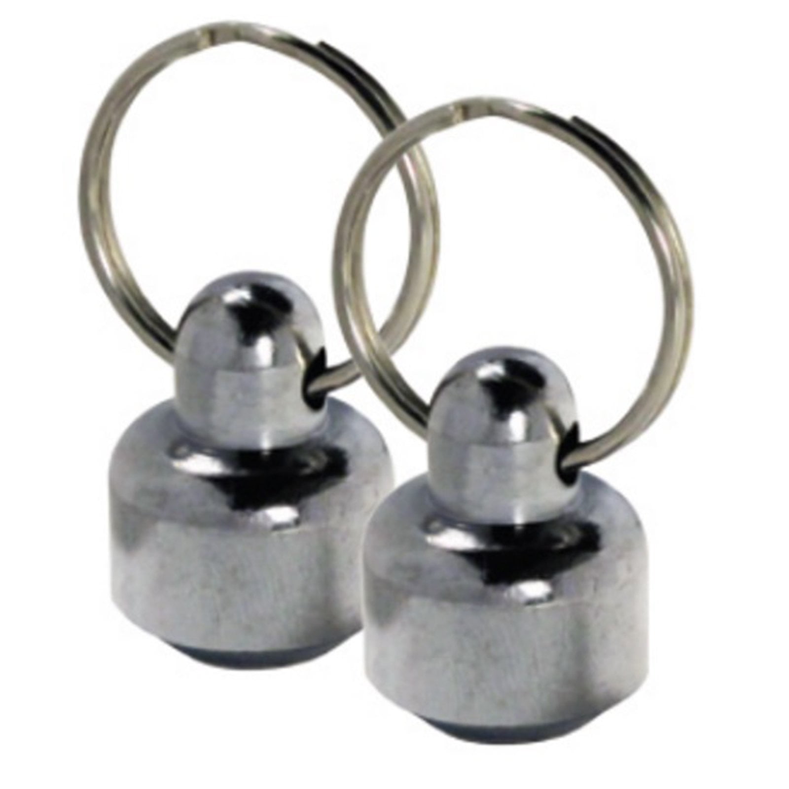 Fishing Net Magnets 2pc 8 LB Magnet Strength Chrome Plated Break Away ...