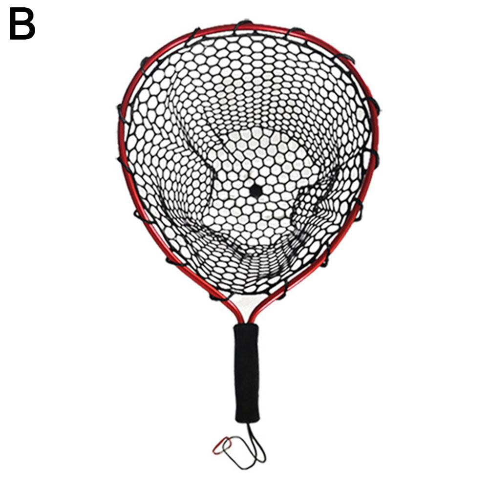 Fishing Net Soft Silicone Fish Landing Net Pole Handle Cm Nets} 50x35 ...