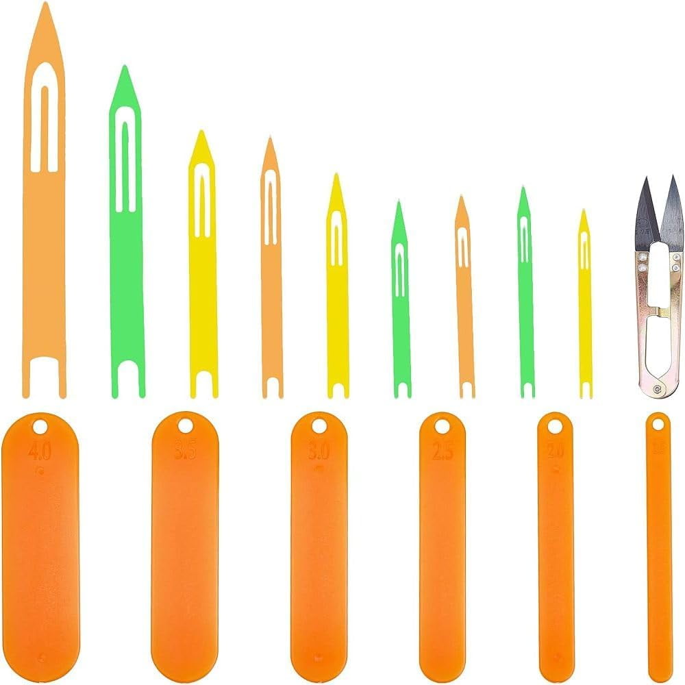 Fishing Netting Needle Repair Kits Including 1pc Sharp Steel Scissors 9 ...