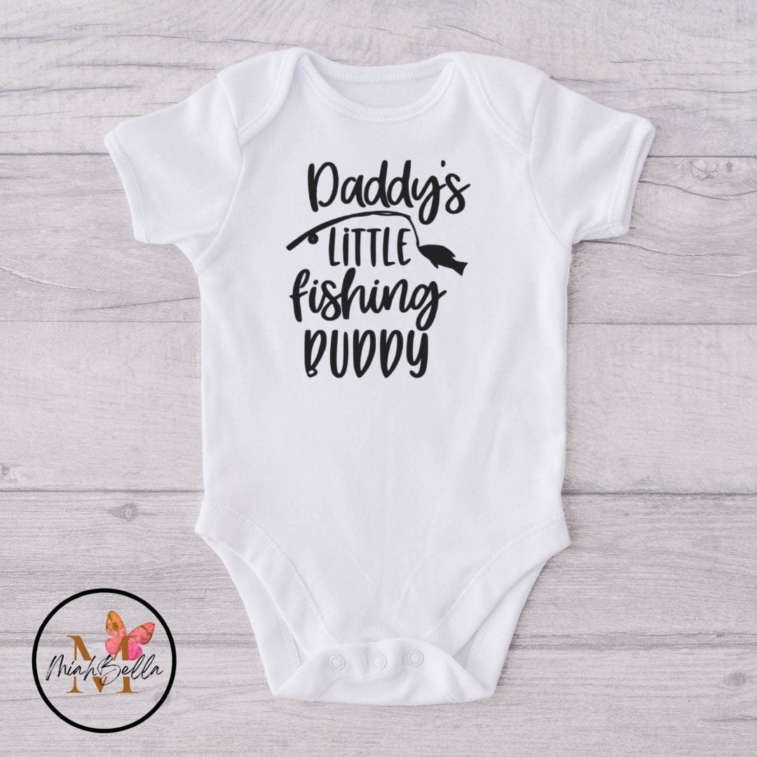 Fishing Onesie Daddy'S Little Fishing Buddy Onesie Fishing With Daddy ...