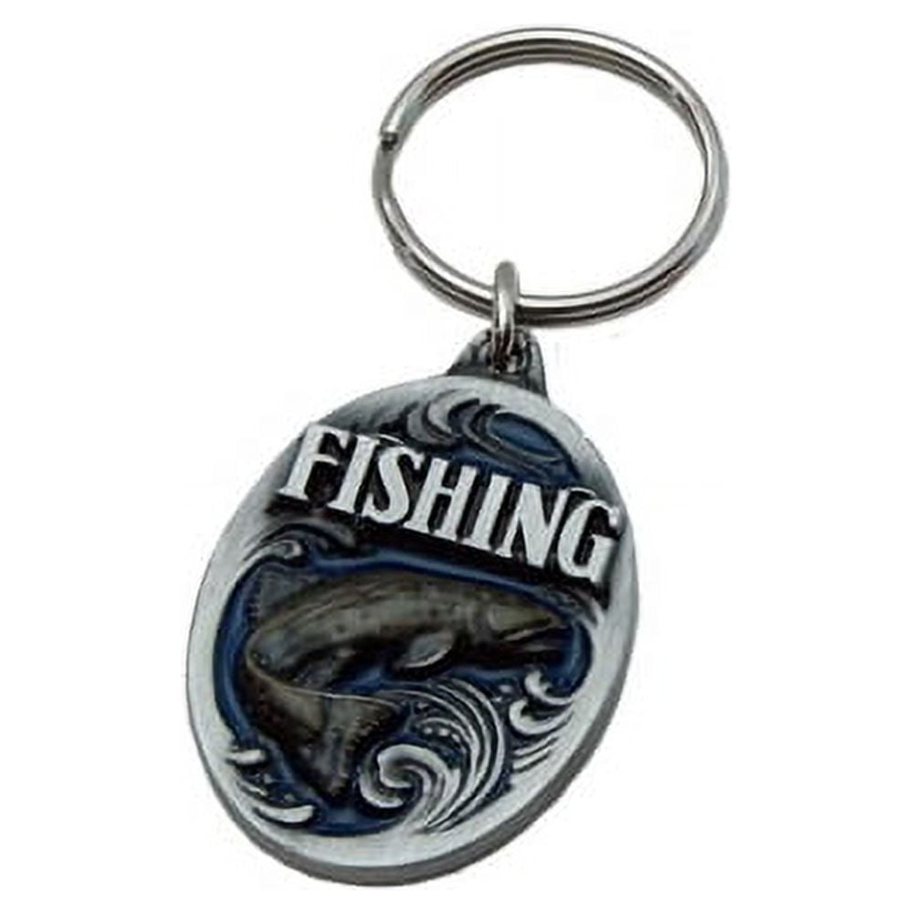 Fishing Pewter Key Chain - Walmart.com