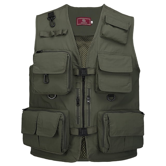 Fishing Photography Vest Summer Multi Pockets Mesh Jackets Quick ...