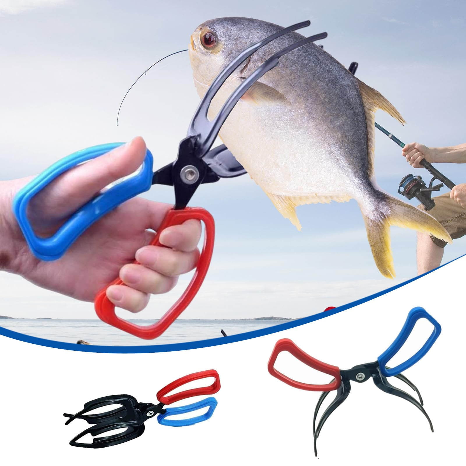 Fishing Pliers Fish Tool, ABS Handle Metal Forceps, Fisherman's Pliers ...