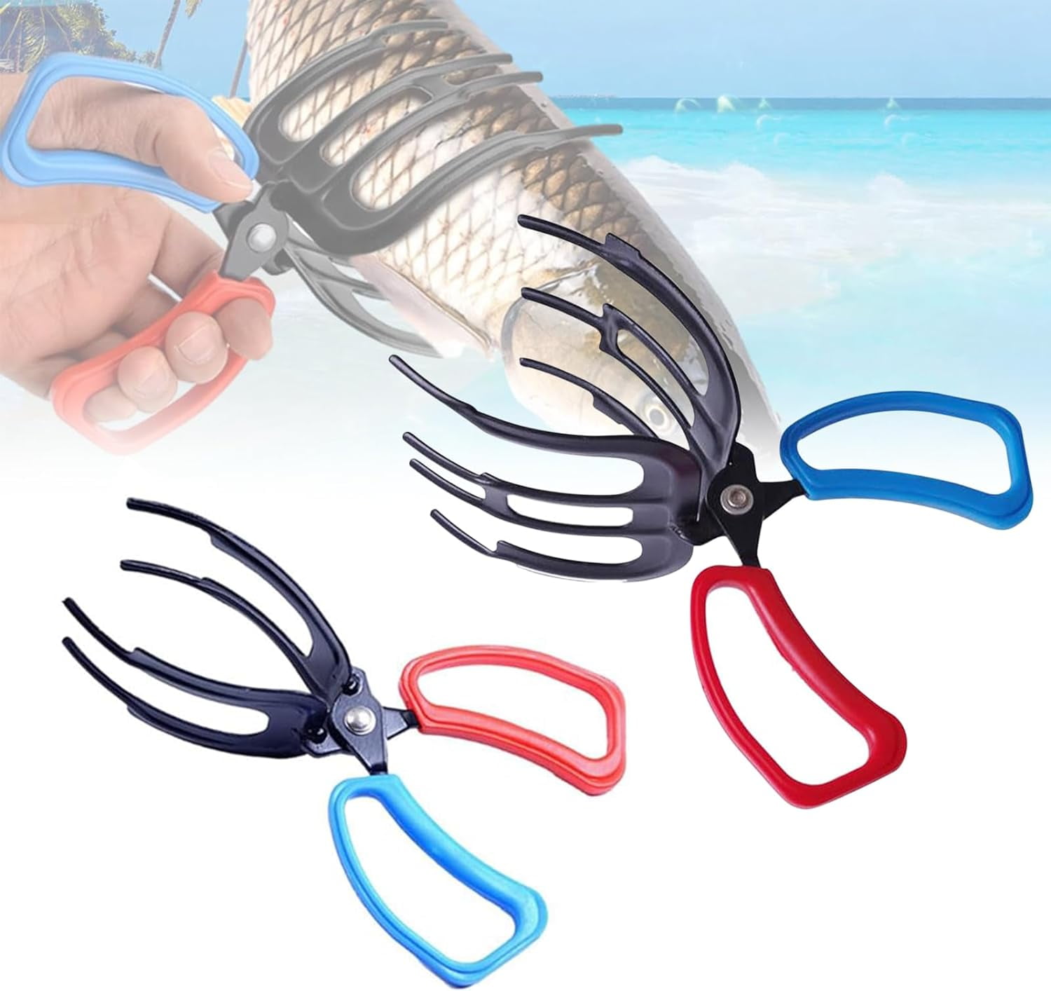 Fishing Pliers Gripper, 2024 Upgraded Metal 2/3 Claw Fish Catch Gripper ...
