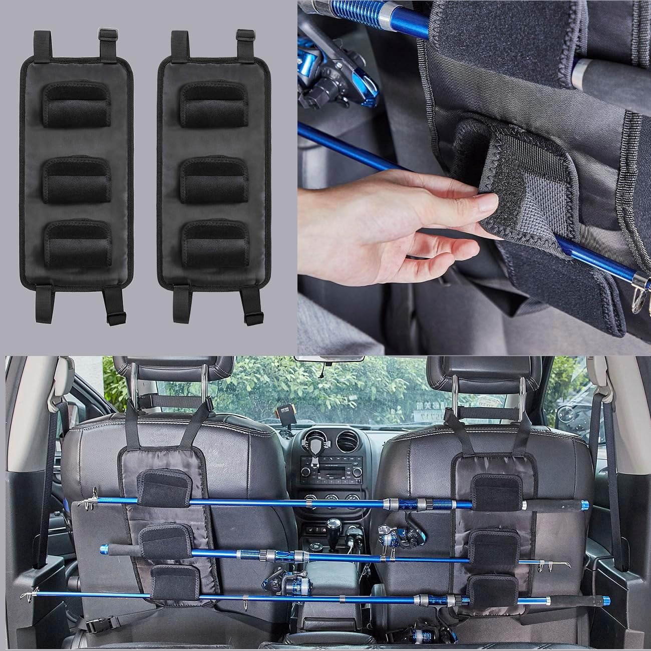 Fishing Pole Holder for Car,Car Fishing Rod Holder,Fishing Pole Storage ...