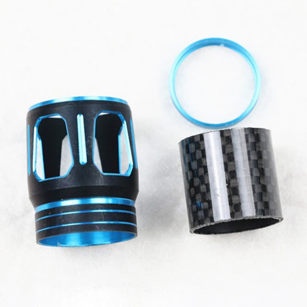 Fishing Reel Cap Nut Hollow Aluminum 3K Carbon Reel Cap Rod Building ...