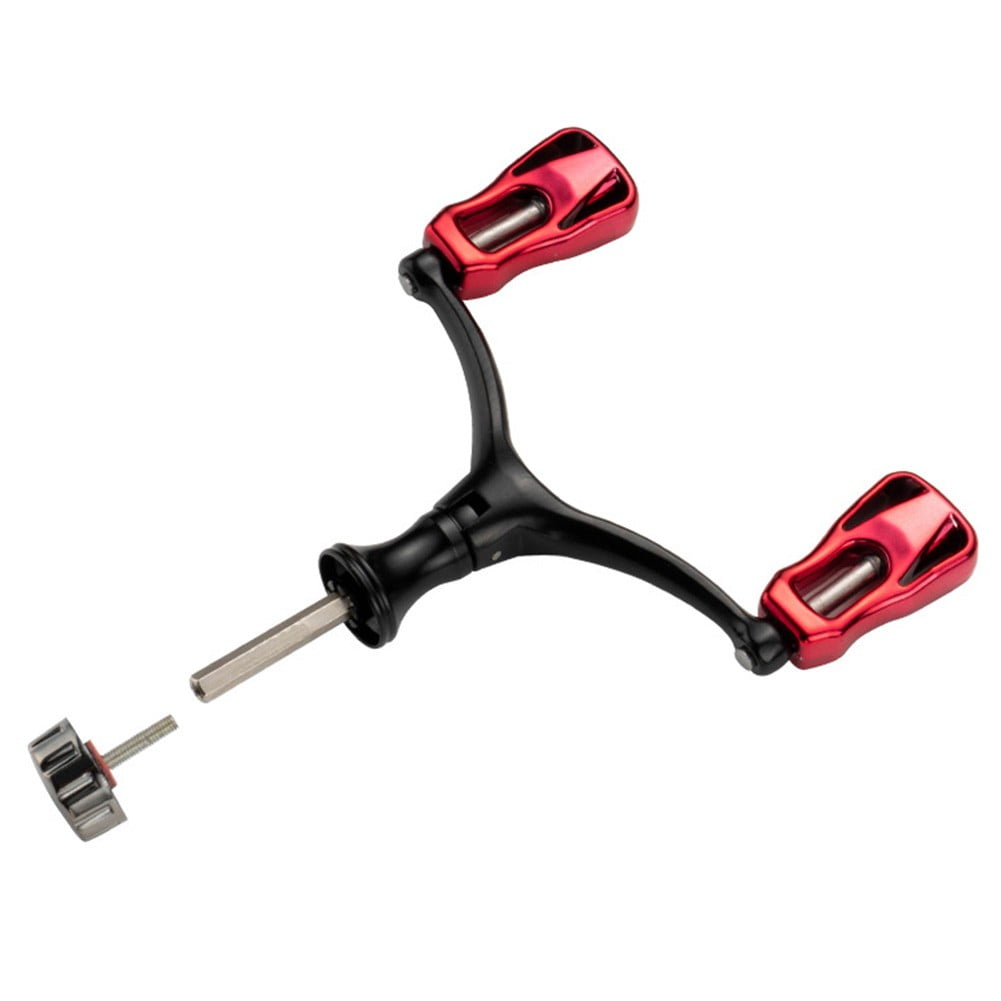Fishing Reel Handle Crank Metal Rocker Handle Double Knob Grip For 1000 ...