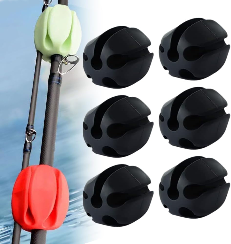 Fishing Rod Bundler Holder, 2025 New Fishing Rod Hook Keeper, 6Pcs ...