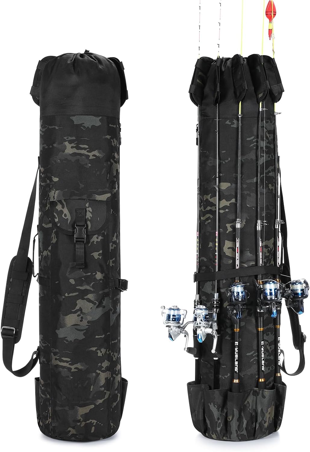 Fishing Rod Carrier - Pole Bag Reel Organizer Case Storage for Gear ...