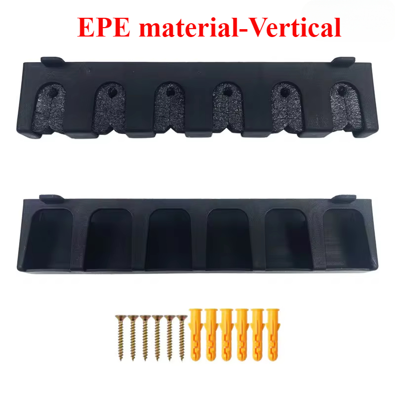 Fishing Rod Display Rack 6-Rod Capacity Vertical/Horizontal Pole Holder ...