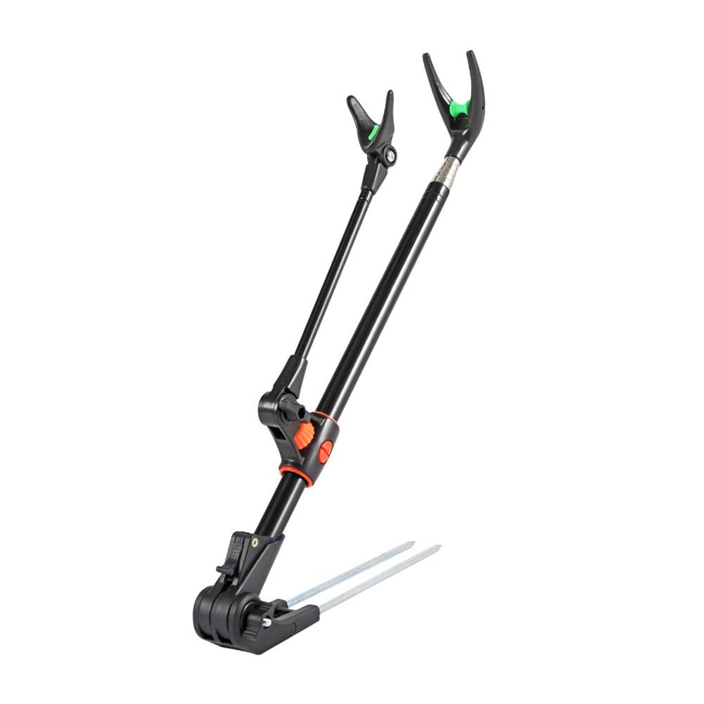 Fishing Rod Ground Support Inserted Stand Bracket Metal Stretch Pole ...