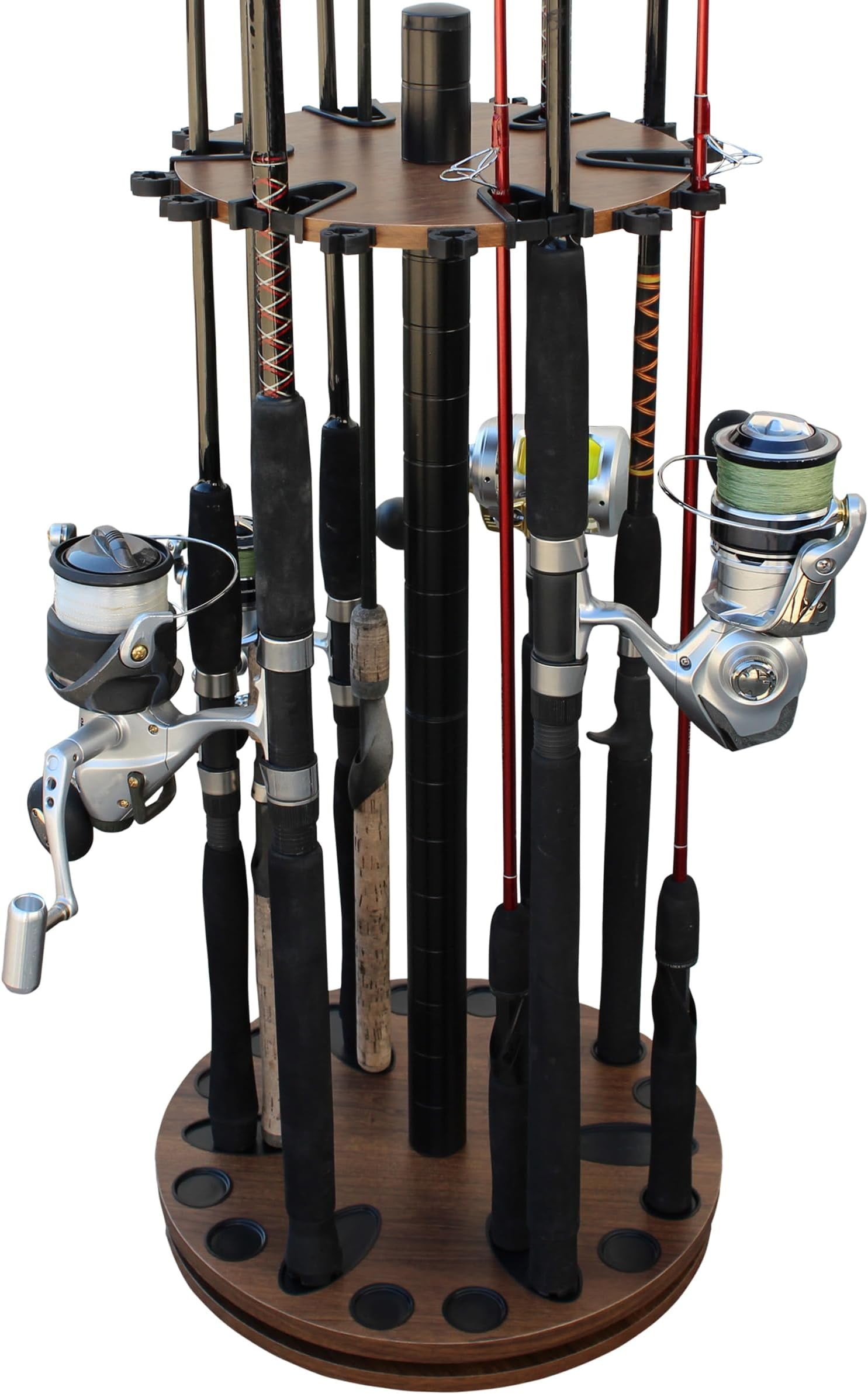 Fishing Rod Holder - 360 Spinning Rack for Garage Organization and ...
