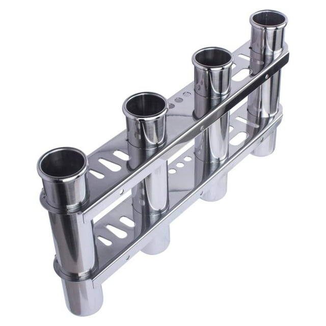 Fishing Rod Holder (Holds 4 Rods) 316 Stainless Steel, 4 Tube Stainless ...