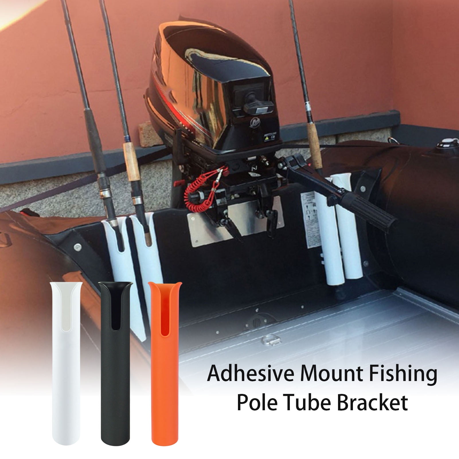Fishing Rod Holder No Drilling Easy to Install Waterproof Adhesive ...