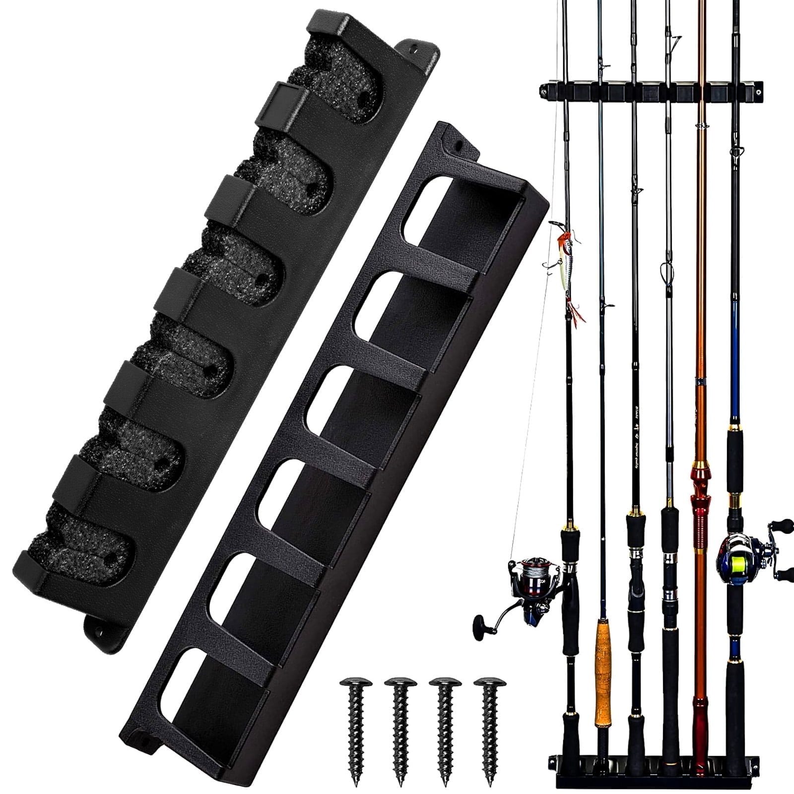 Fishing Rod Holder, Odies Vertical 6-Rod Fish Rod Rack, Easily ...