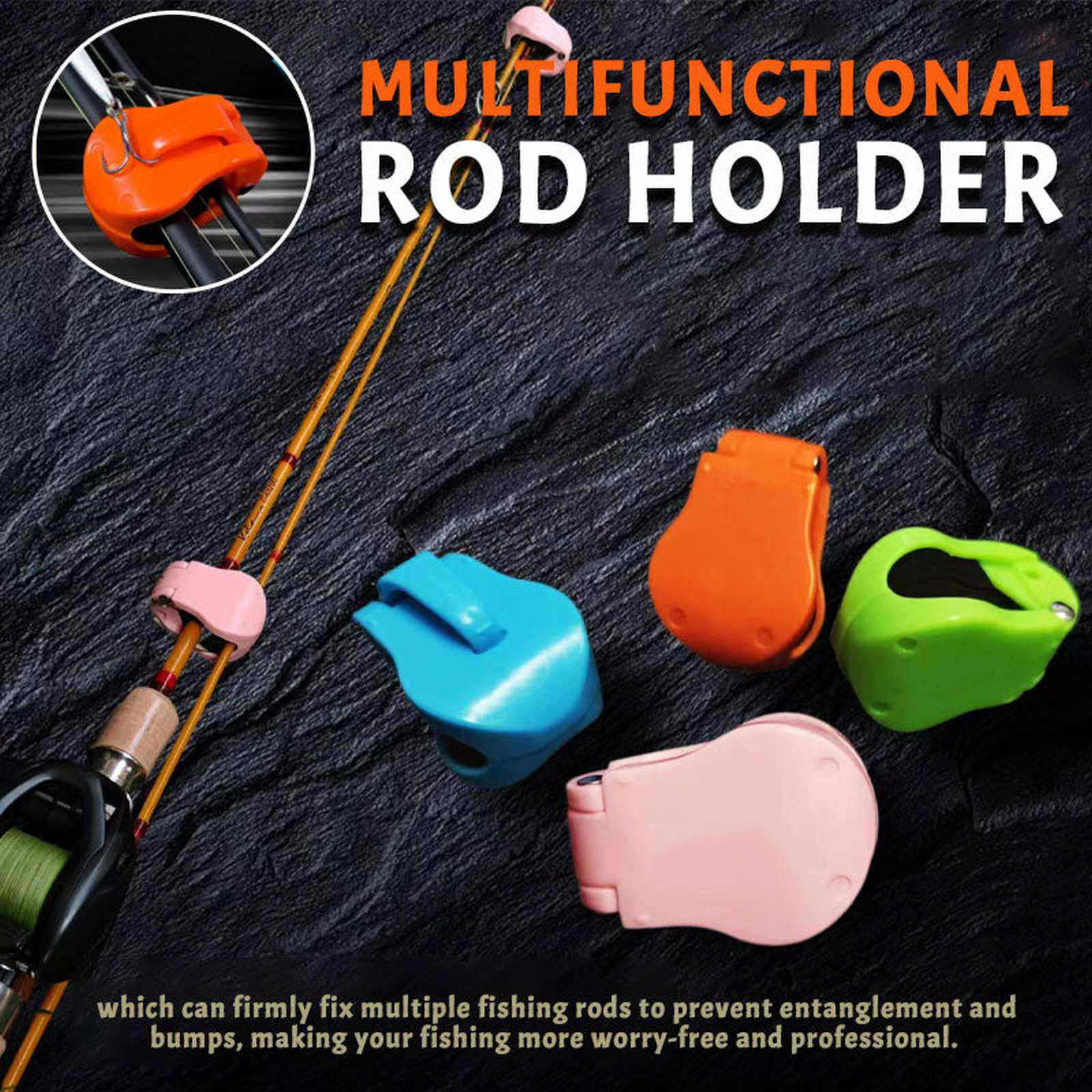 Fishing Rod Holder Strap with Hook, Multifunctional Elastic Band ...