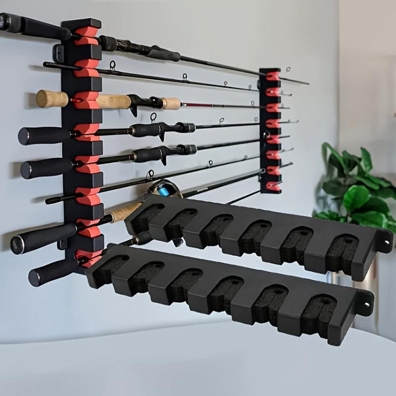 Fishing Rod Holder for Wall, 2 Counts/set Fishing Gear Collection ...