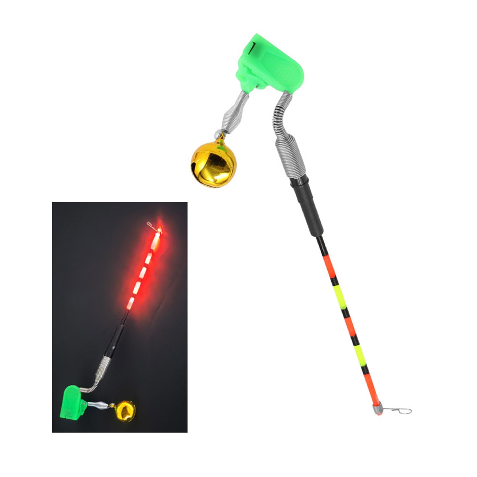 Fishing Rod Lighting Bites Alarm Removable Fish Luminously Sensitive ...