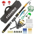 Fishing Rod and Reel Combos Set, 2.1m/6.8ft Rod with Bait & Hook ...