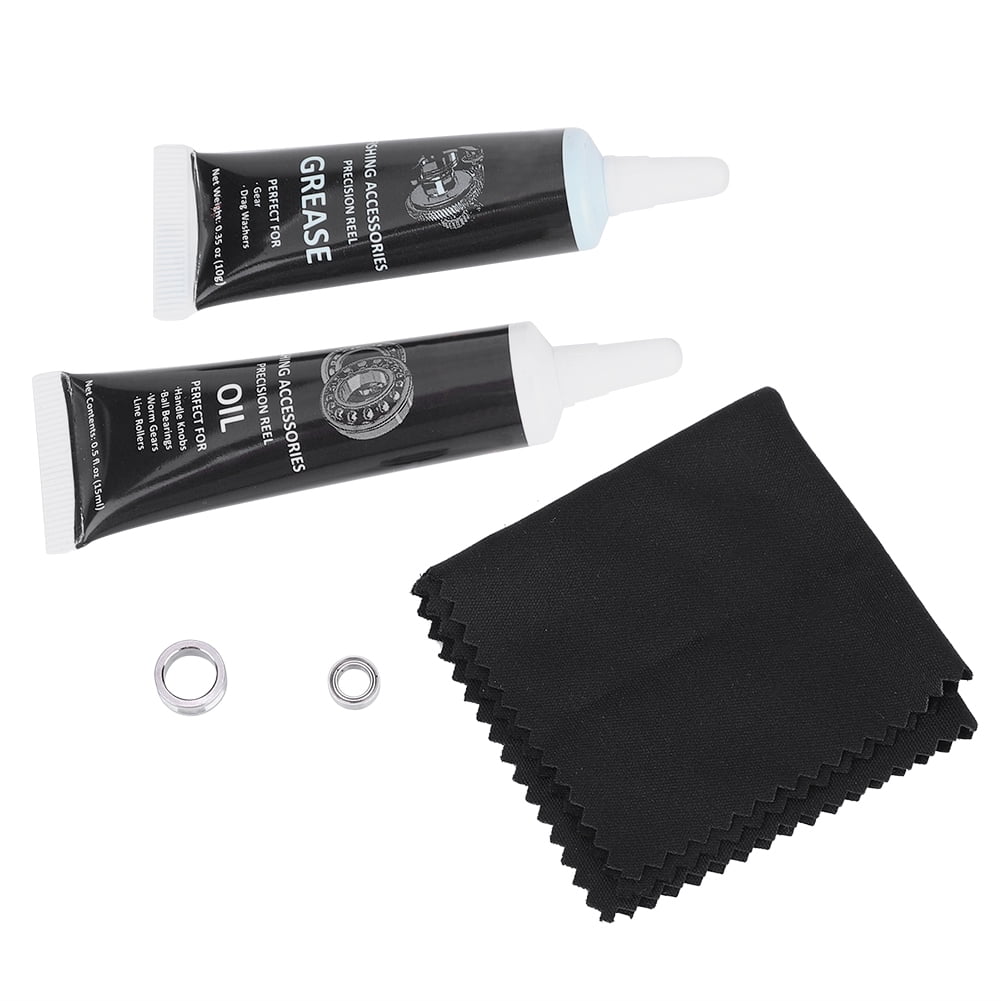 Fishing Rod Reel Fish Wheel Bearing 15ml Lubricating Oil 10g Grease Kit ...