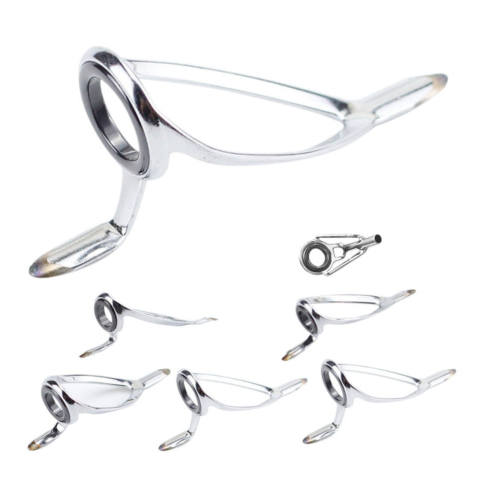 Fishing Rod Repair Kit Tip Casting Guides Replacement Set Steel Ceramic ...