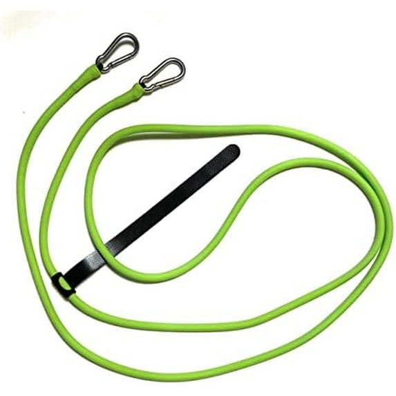 Fishing Rod Safety Line Lanyard 200lb Tested Stainless Carabiner and 6 ...