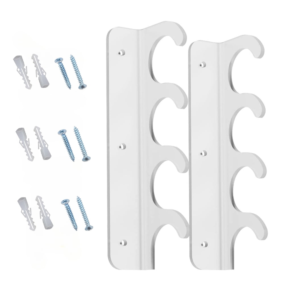 Fishing Rods Wall Mounted Display Rack Acrylics Storage With Hooks for ...