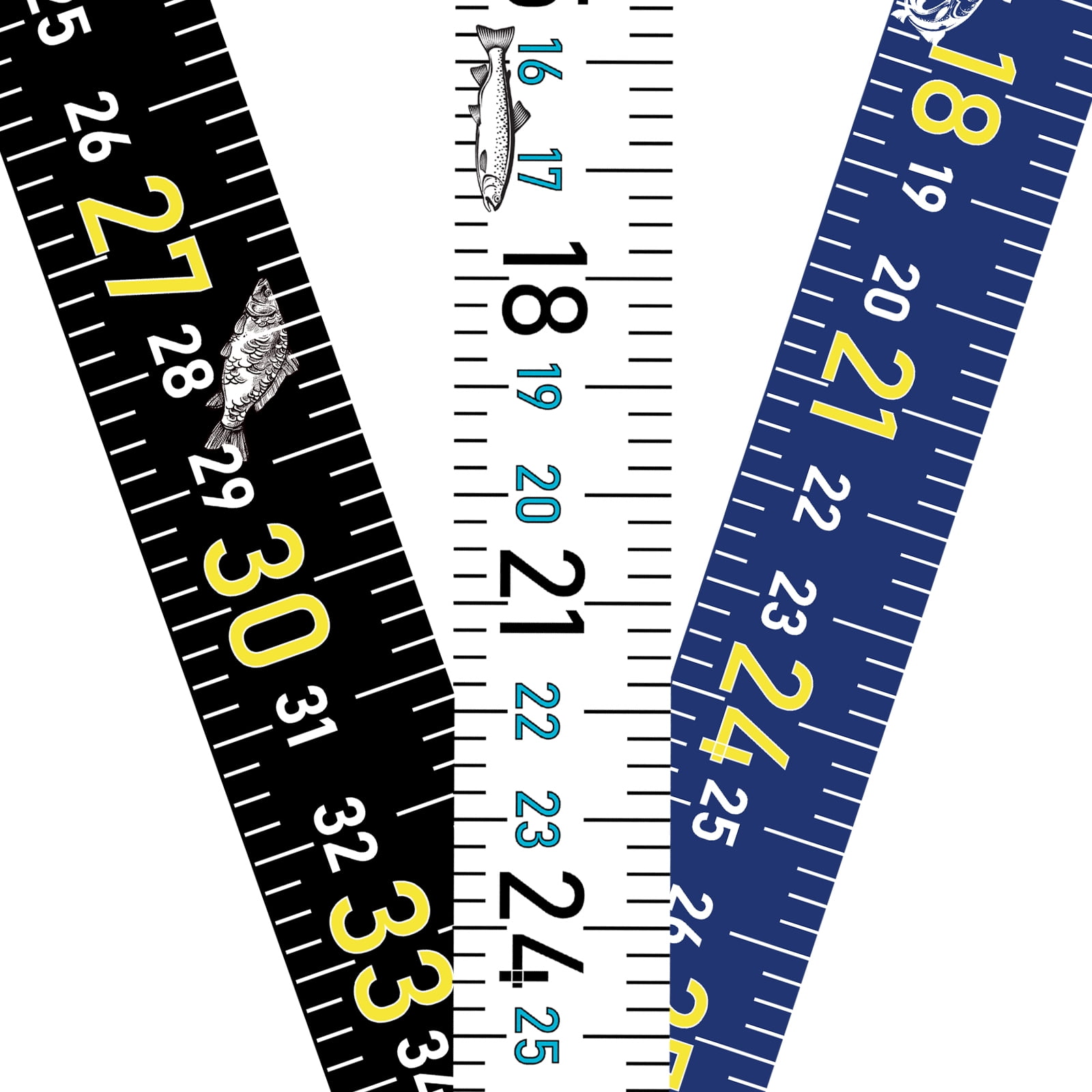 Fishing Ruler for Boat 51" Self-Adhesive Fish Measuring Decals (3 Pack ...