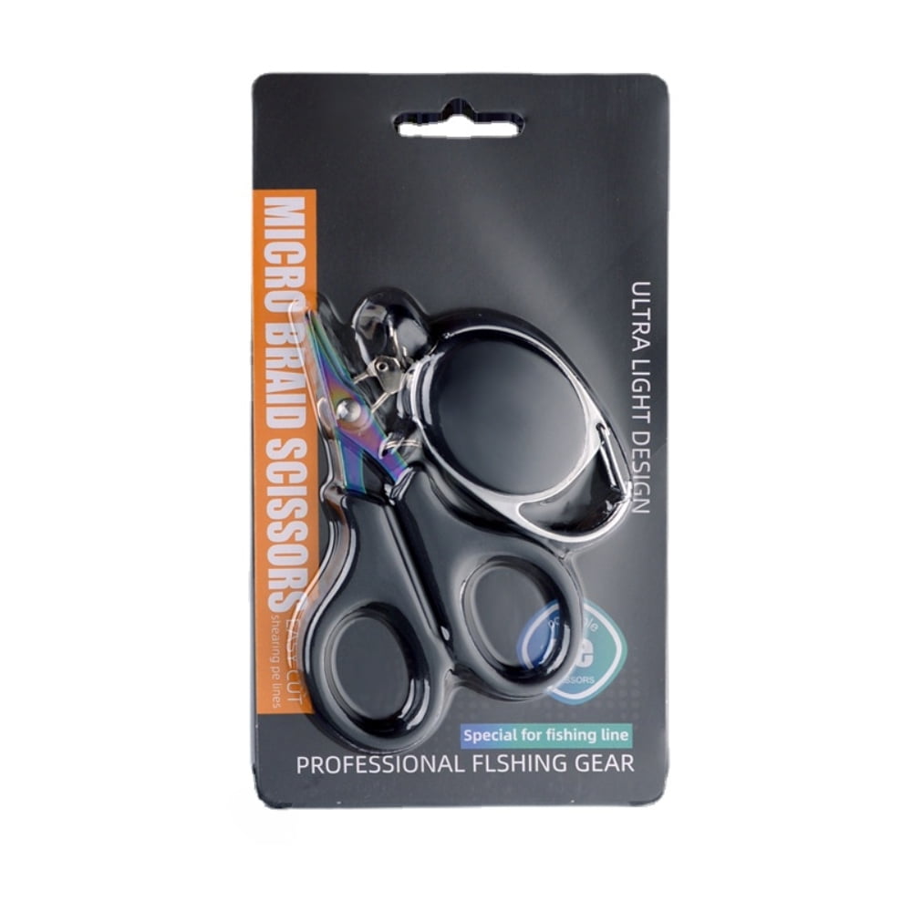 Fishing Scissor Dual Serrated with Telescopic Rope Set for Braided Cutting - Walmart.com