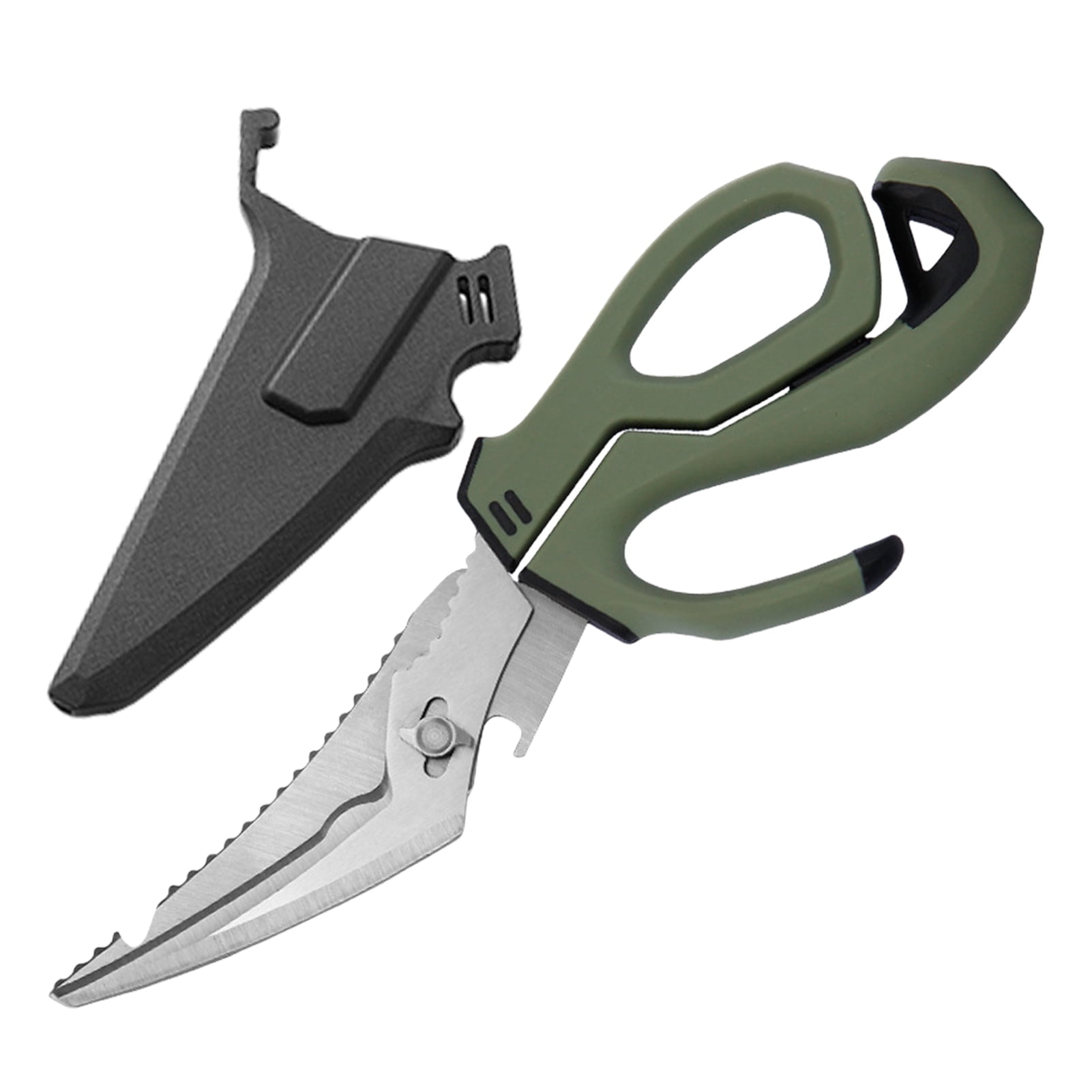 Fishing Scissors, Heavy Duty Food Shears Fishing Pliers Kitchen Cutter ...
