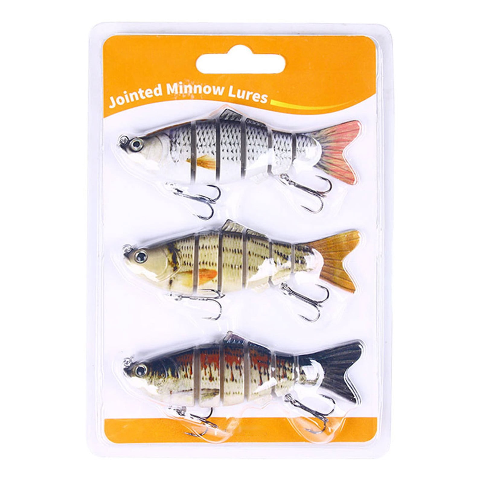 Fishing, Set Of 3 3D Simulation Fish Hook Realistic Fish Shape Fishing ...