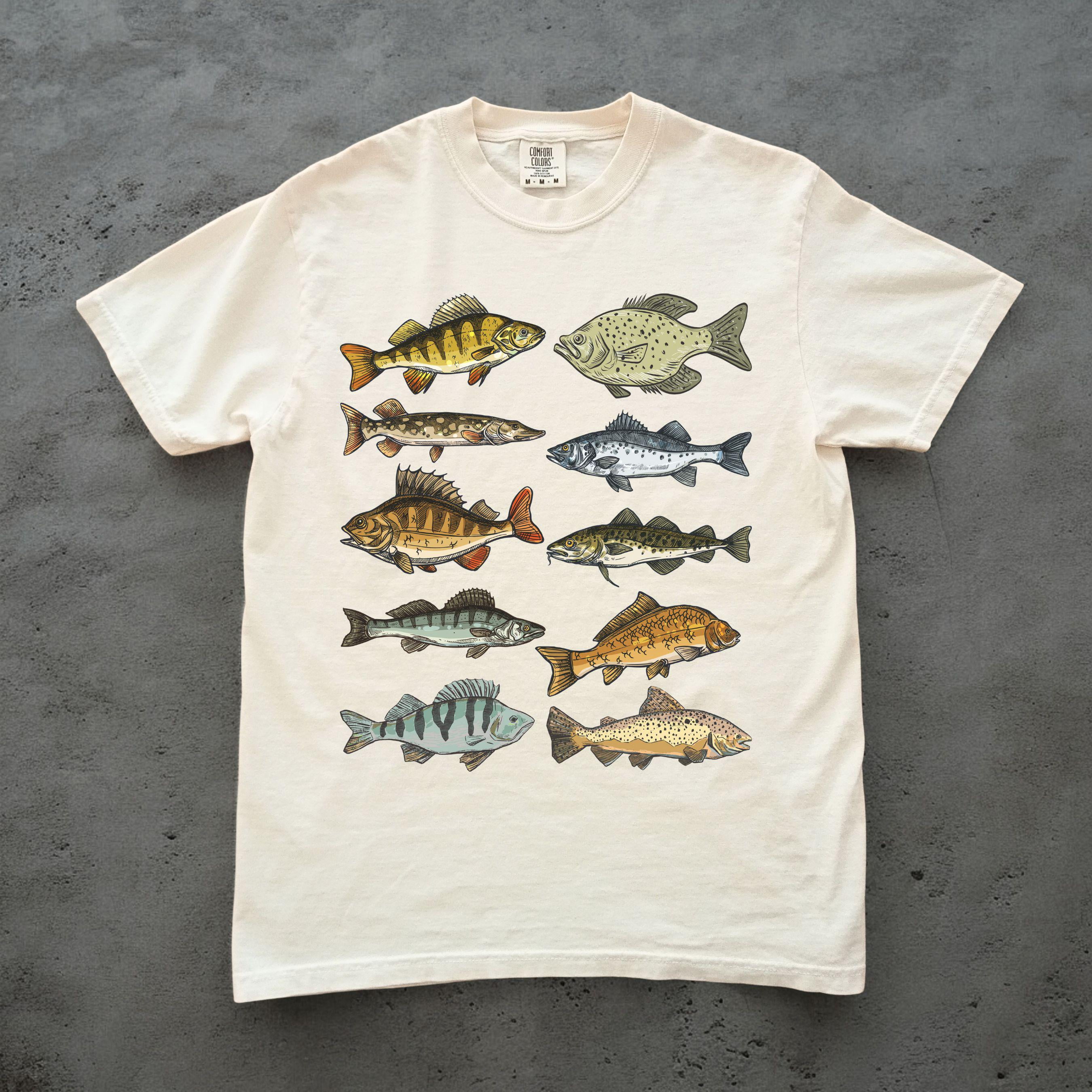 Fishing Shirt, Fishing Lover Gift, Retro Fisher Shirt, Fish Shirt For ...