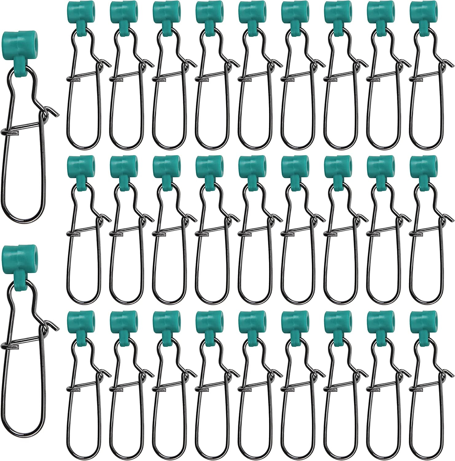 VanRolldex 30 Piece High-Strength Stainless Steel Fishing Sinker Slides ...