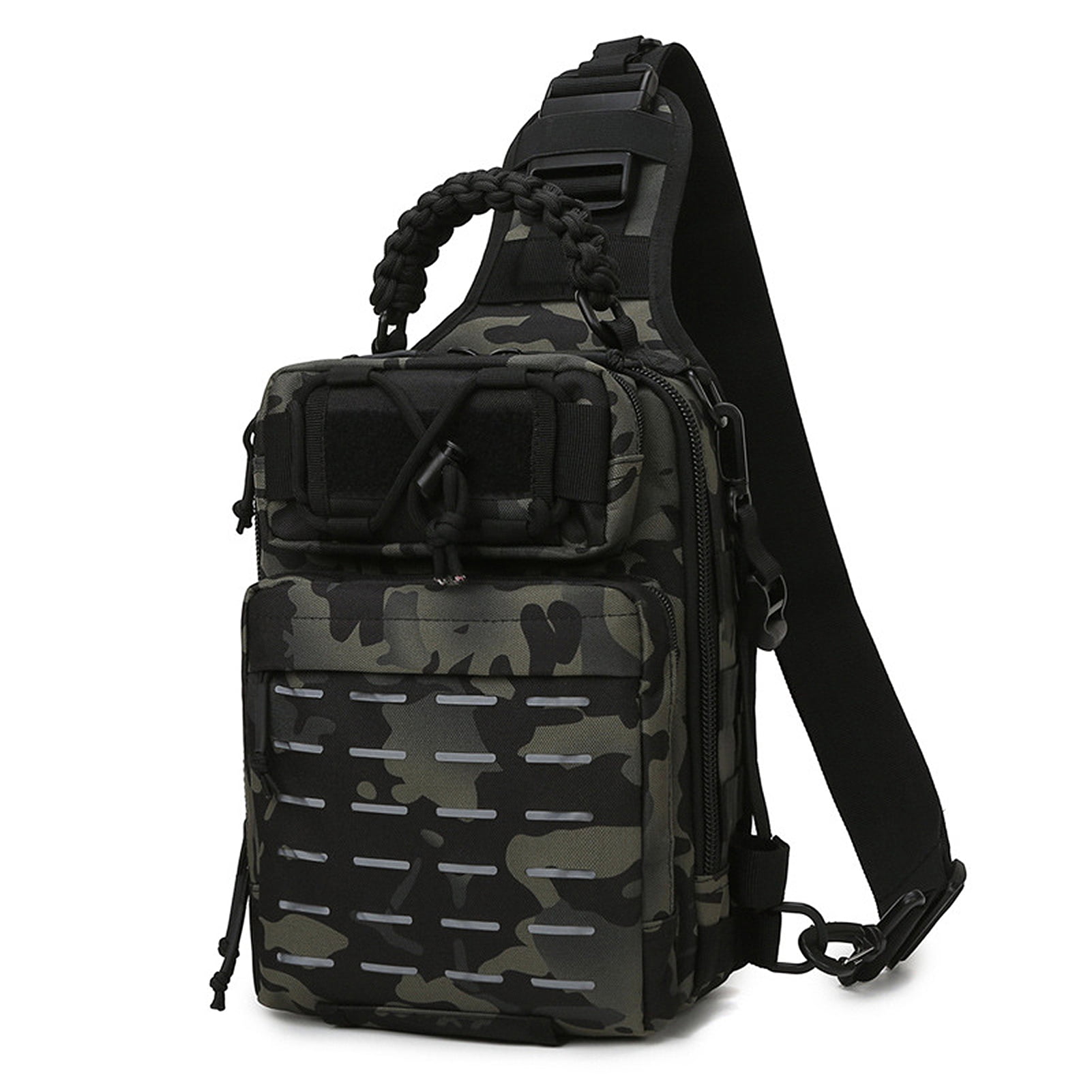 Fishing Sling Bag, Tool Bag, Multiple Pockets, Molle Webbing ...