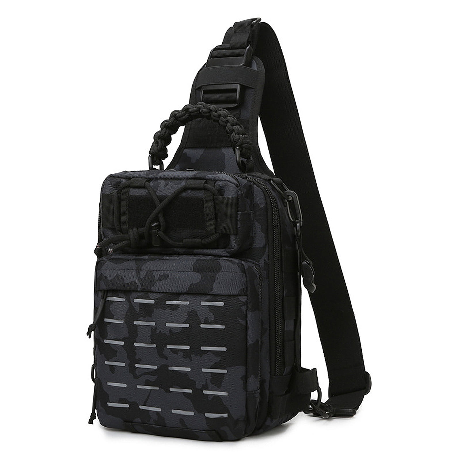 Fishing Sling Bag, Tool Bag, Multiple Pockets, Molle Webbing ...