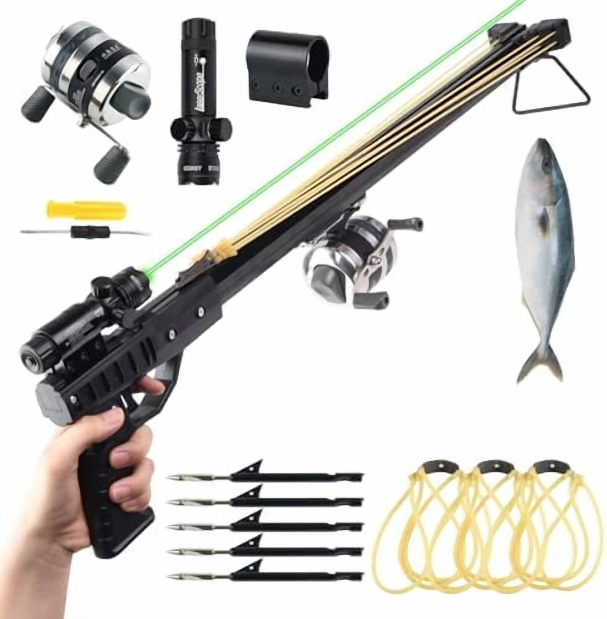 Fishing Slingshot, Professional Pole Shooting Catapult for Adults，with ...