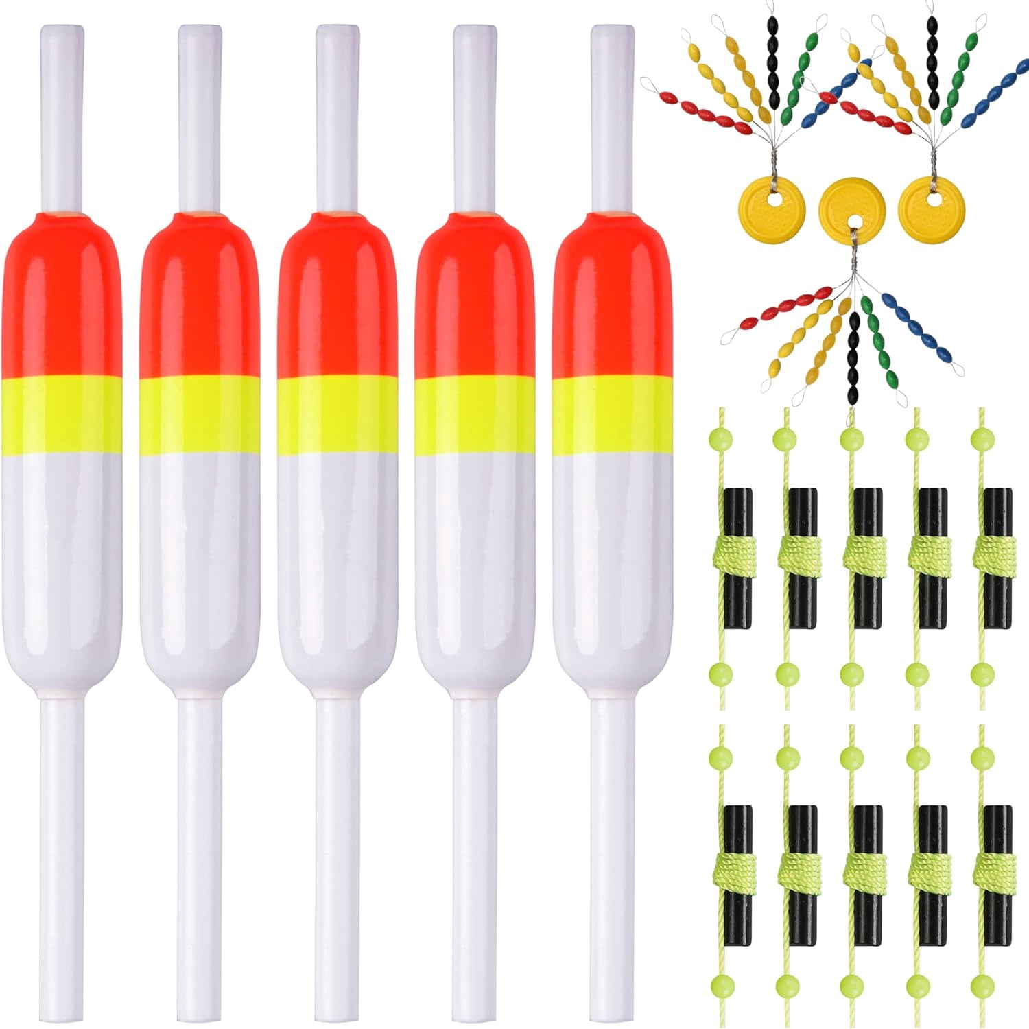 Fishing Slip Bobbers Kit Fishing Bobbers Floats Balsa Wood Slip Bobbers ...