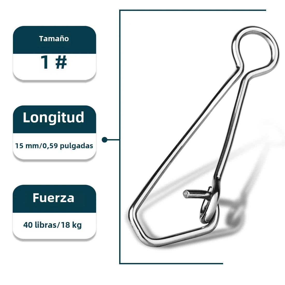 Fishing Snap 50-200Pcs Stainless Steel Hook Connector for Saltwater and ...